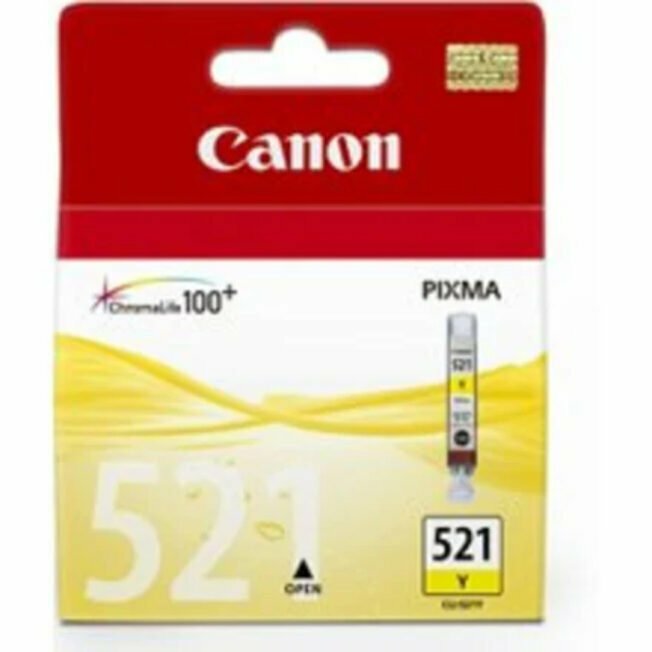 ראש דיו צהוב מקורי CLI-521Y CANON - Dio israel